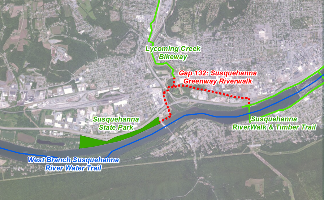 Lycoming Creek Bikeway, Williamsport Riverwalk and Susquehanna State ...